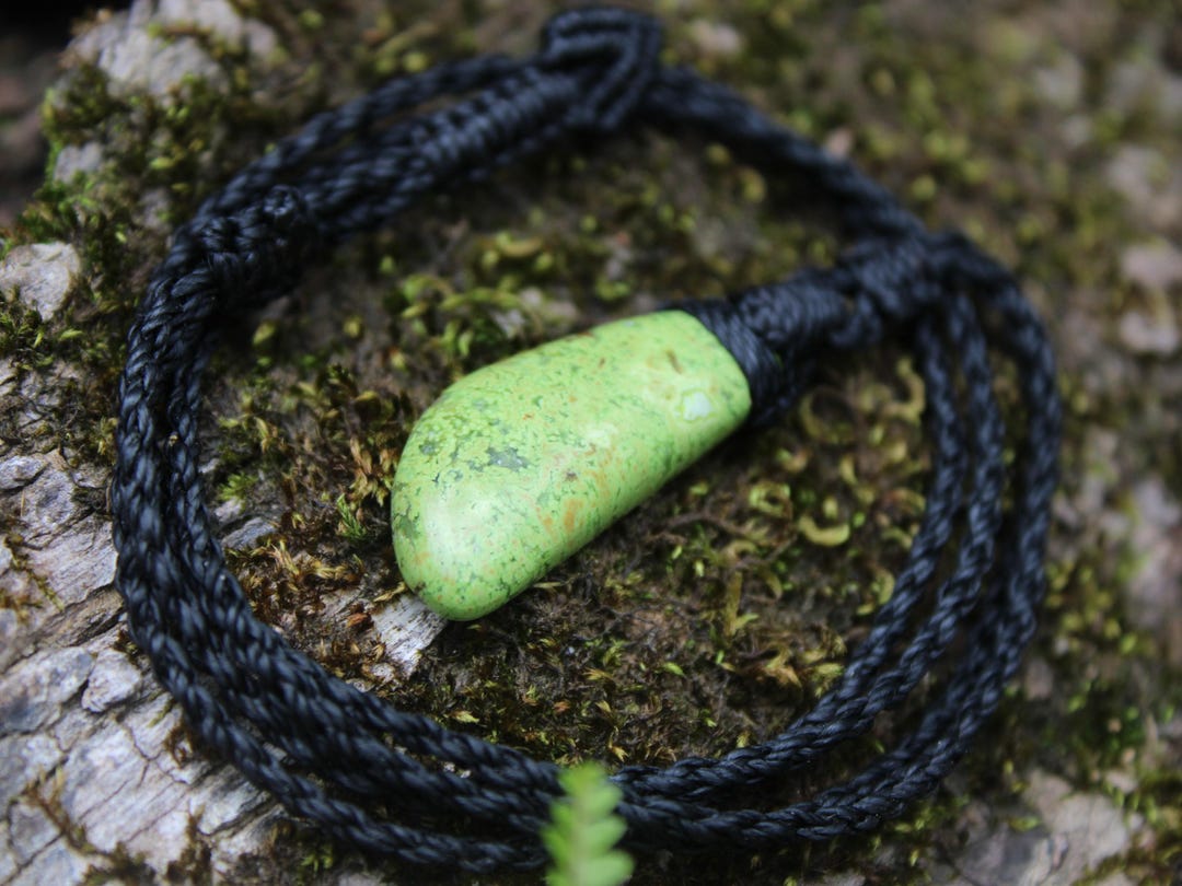 Australian Gaspeite Pendant Necklace, Elven Fairy Pendant, Handmade ...