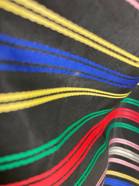 Black Rainbow Ribbon Cocktail Dress 30" waist - Gem