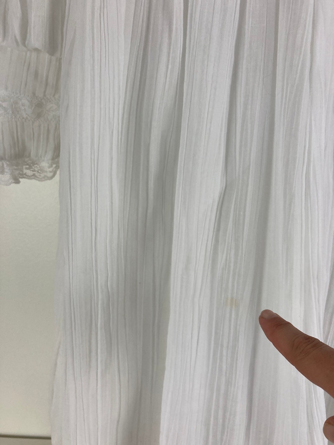 White Gauzy Flowing Cotton Vintage Prairie Victorian Dress - Etsy