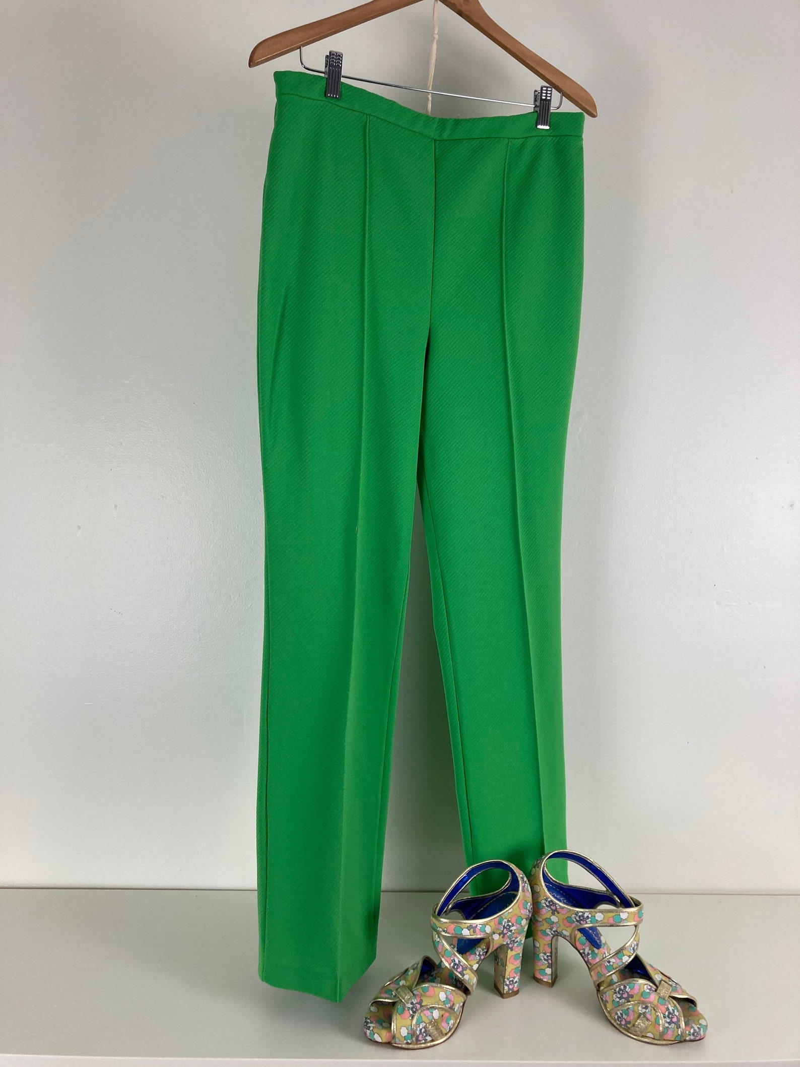 Irish Spring Green Mossy Vintage Polyester Pants - Etsy