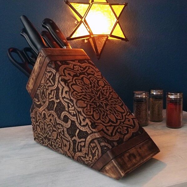 Knife Block - Etsy