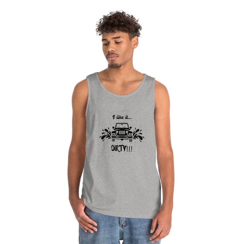 I Like It Dirty Mud Splatter- Unisex Heavy Cotton Tank Top - Etsy