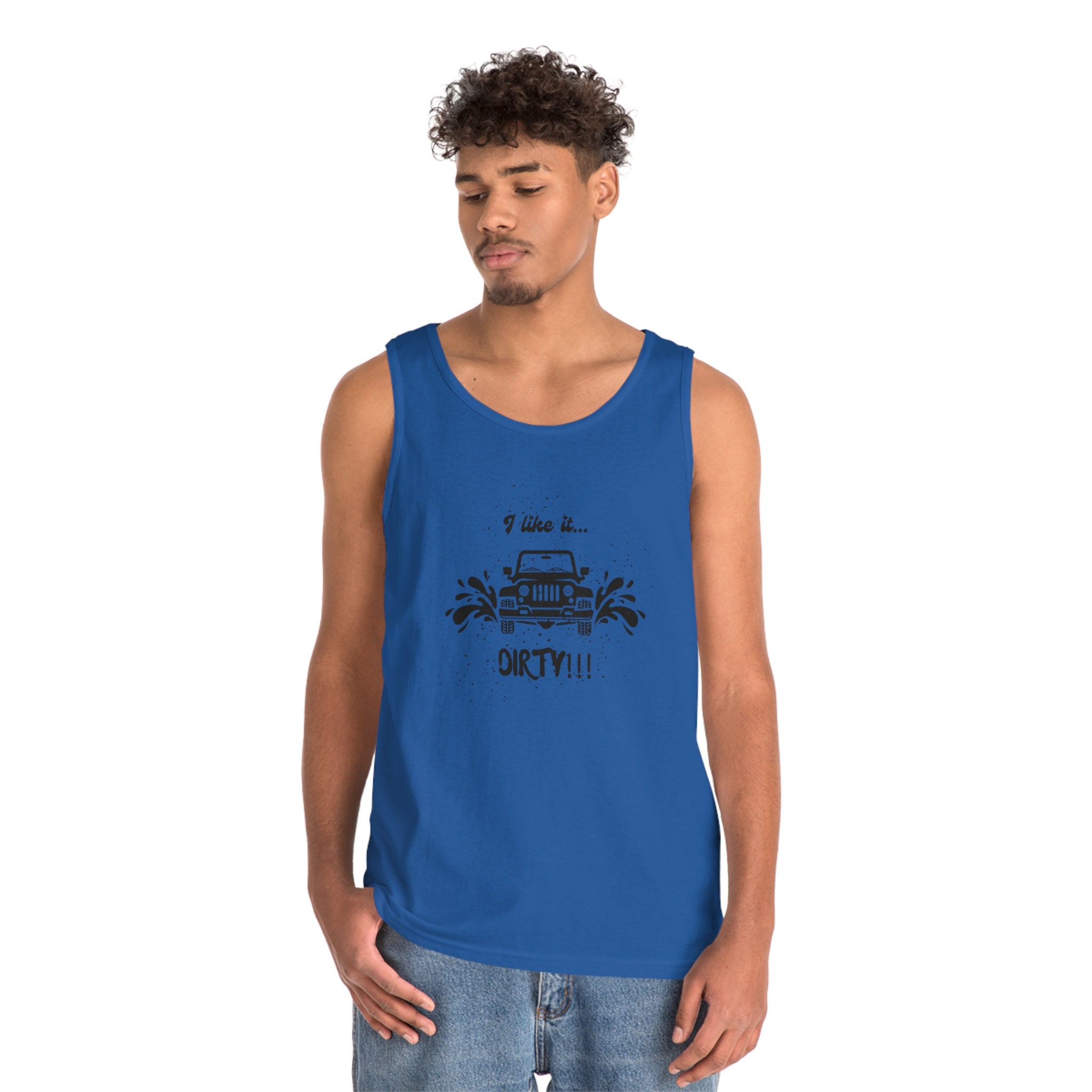 I Like It Dirty Mud Splatter- Unisex Heavy Cotton Tank Top - Etsy