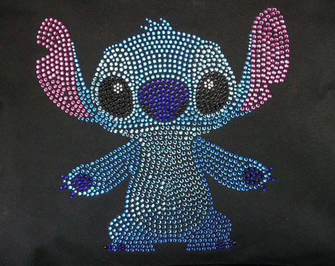 Stitch Lilo and Stitch Disney Character Inspired Sparkly Large Trading ...