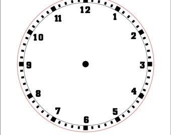 6 inch clock wall | Etsy