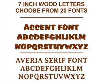 7 Inch Letters | Etsy