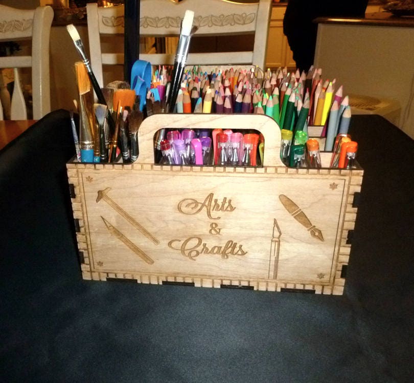 Craft storage box Sewing box knitting box craft container | Etsy