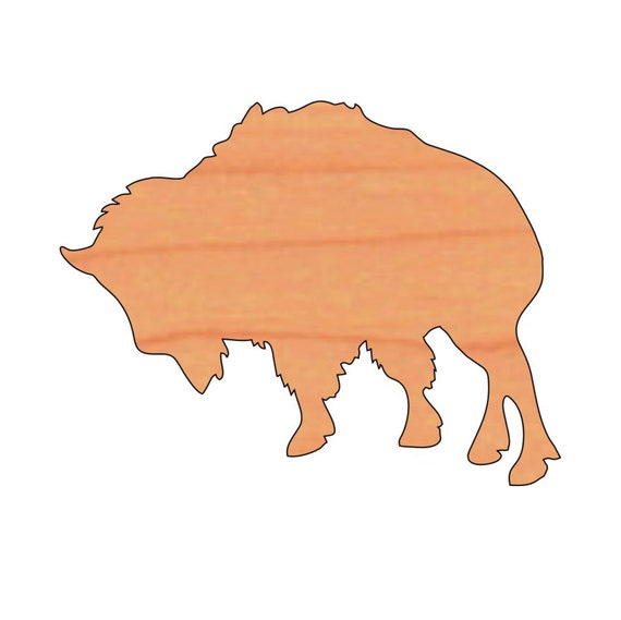 Wood Bison cutouts 4 sizes available. | Etsy