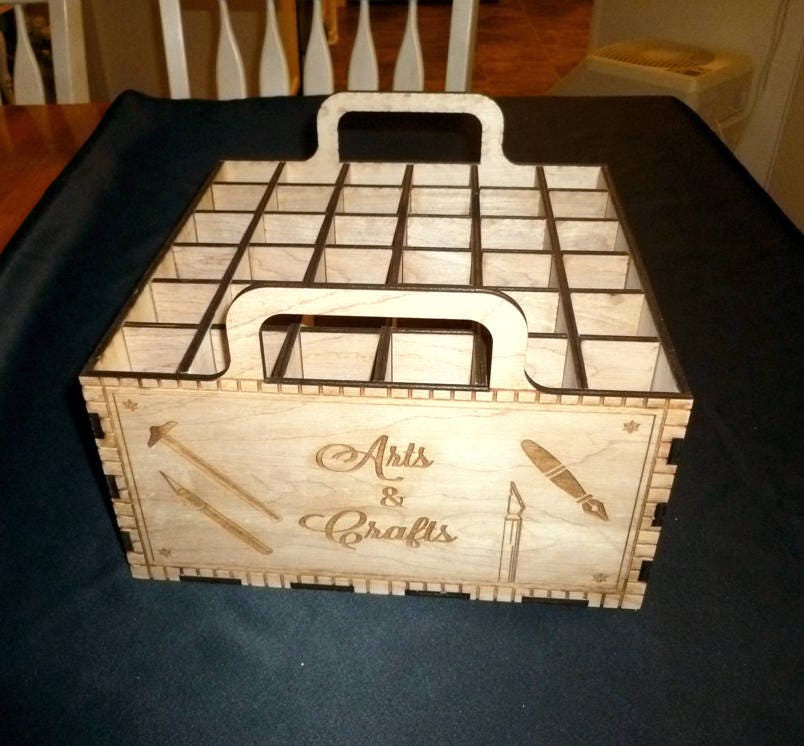 Craft storage box Sewing box knitting box craft container | Etsy