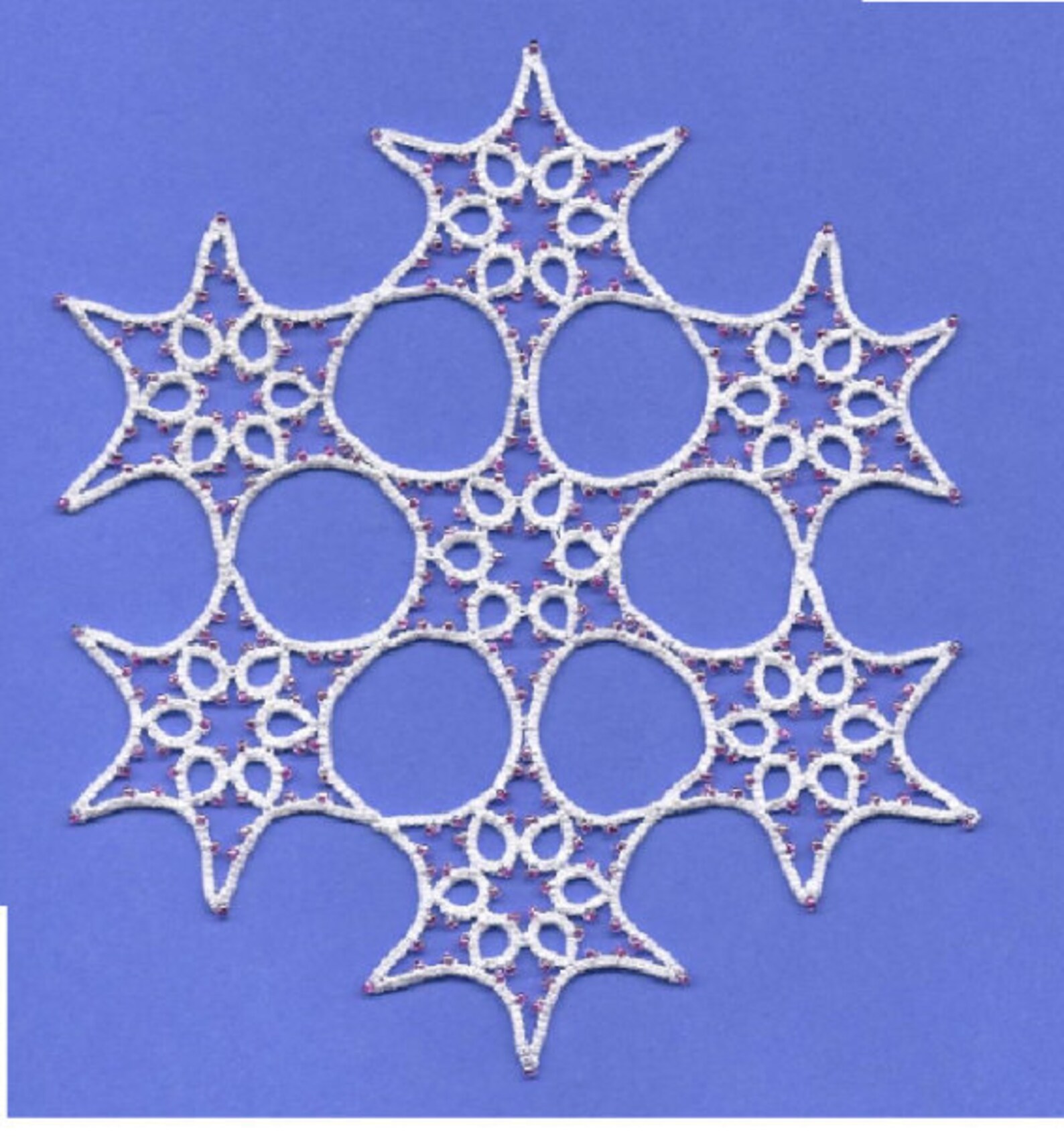 Snowflake Pattern Collection PDF, Tatted Snowflake, Tatting, Tatting ...