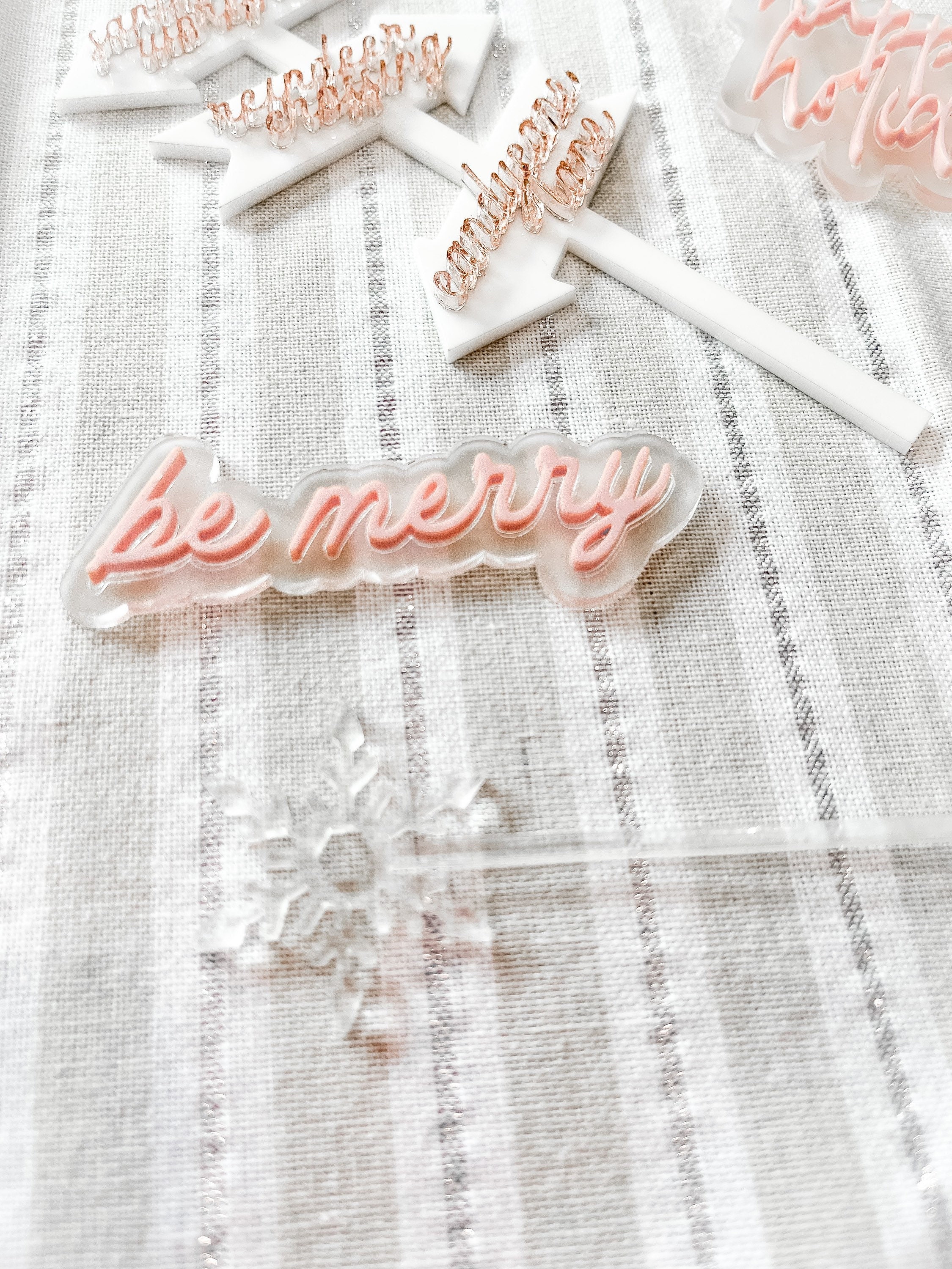 Christmas Party SVG Bundle, Drink Stirrer, Cake Topper, Glowforge File ...