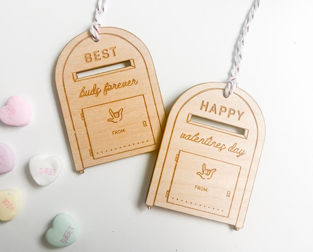 18 Postal Valentine Tags SVG Bundle Digital Files, Glowforge, Laser ...