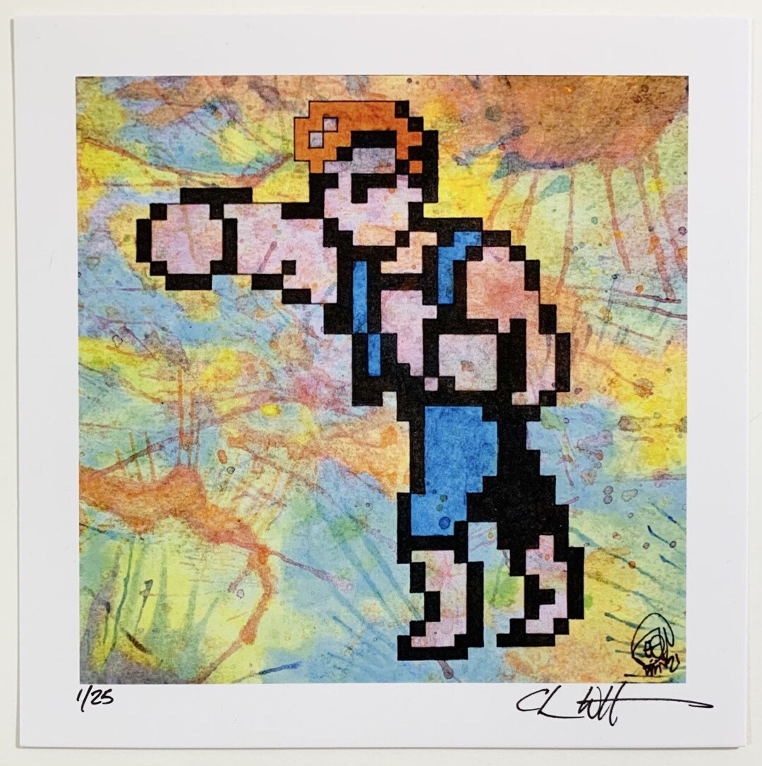 8-bit Billy (double Dragon) Limited Edition Prints - 6"x6" - Etsy