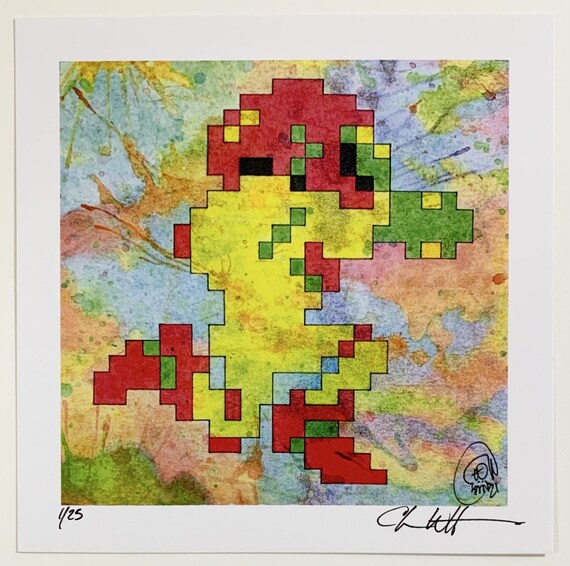 8-bit Samus metroid Limited Edition Prints 6x6 | Etsy