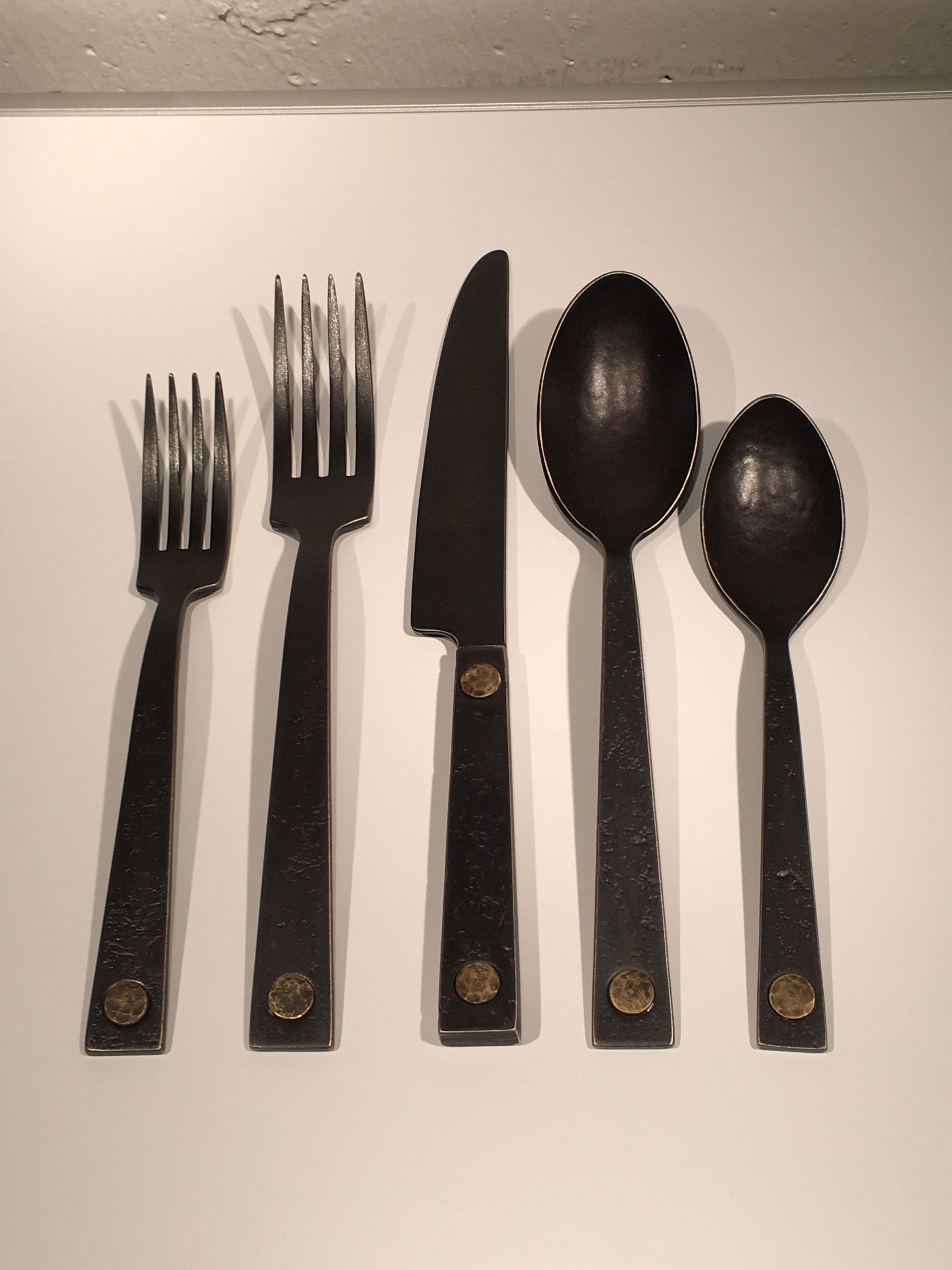 Jefferson Mack Rivet Flatware, Forged Silverware, Stainless Eating ...