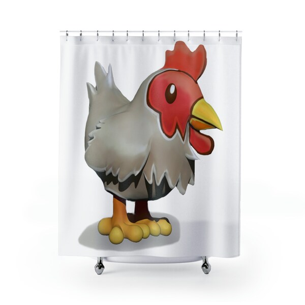 Chicken Shower Curtains - Etsy