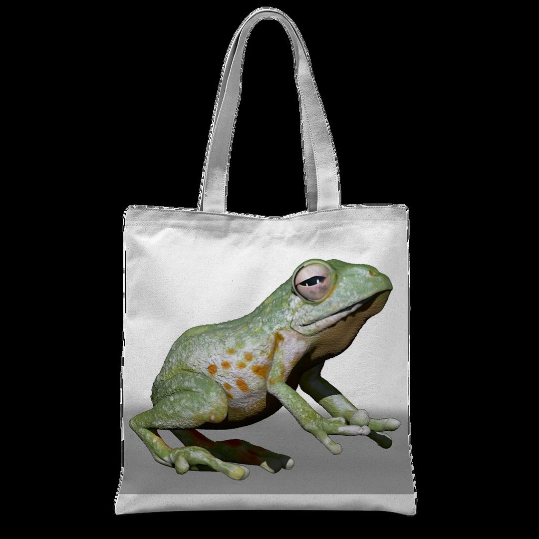 CG Frog Classic Tote Bag Really Big Weekender Bag Giant Grocery Bag ...