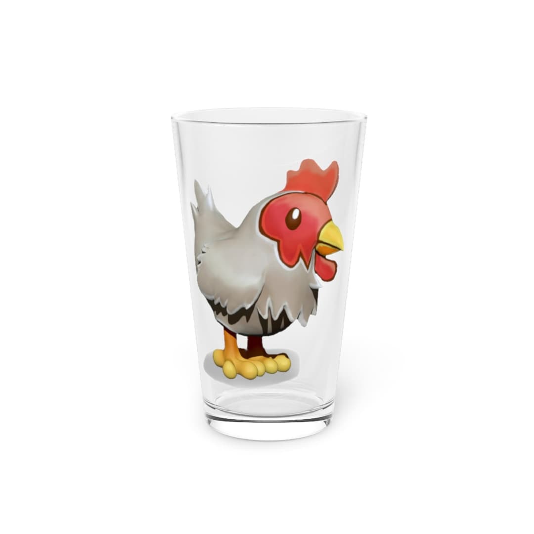 Chicken Pint Glass, 16oz - Etsy