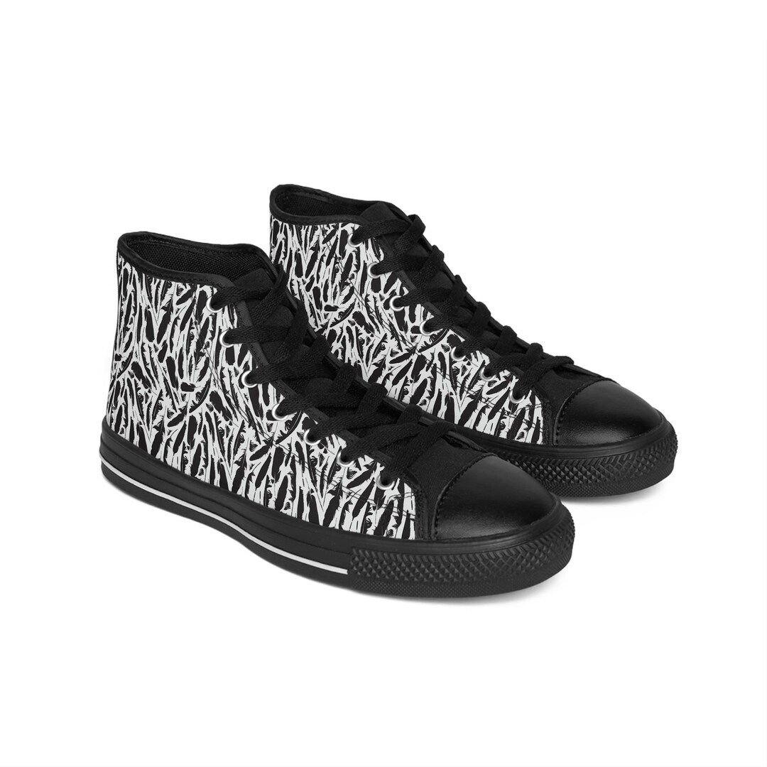 Black Crow Feathers Women's Classic Sneakers - Etsy
