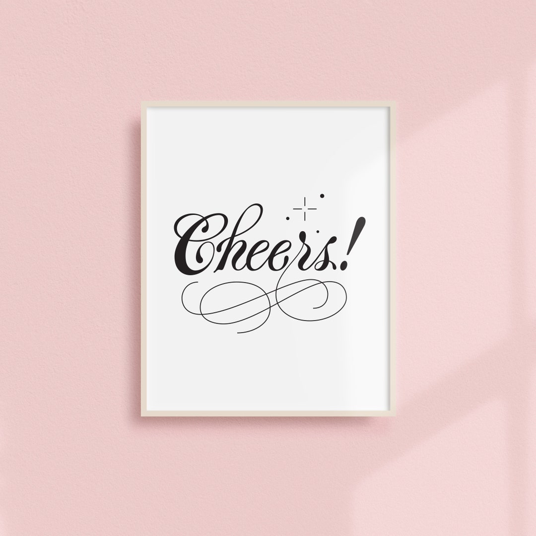Cheers! Poster - Etsy