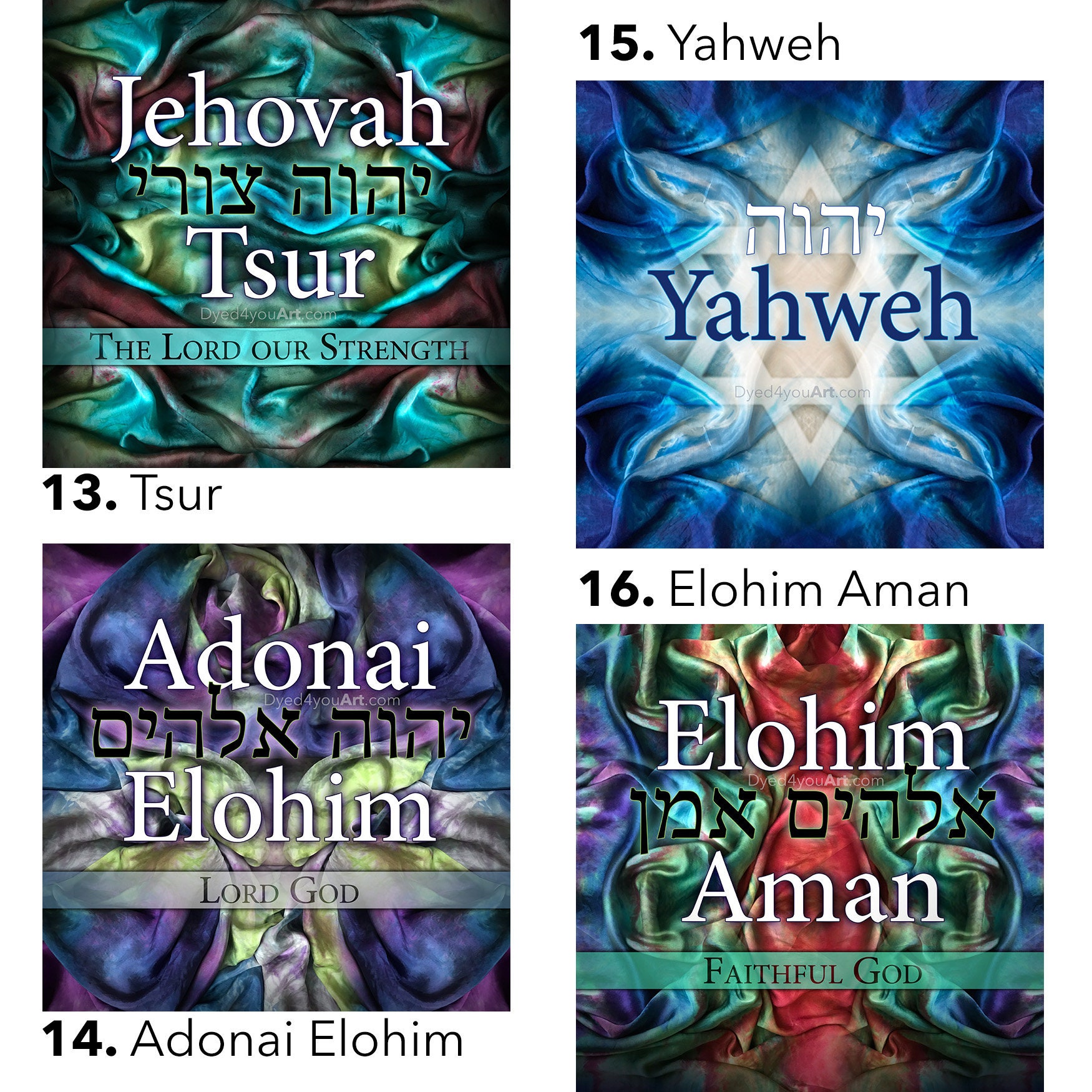 Names of God Flags Worship Flag Prophetic Art Names of - Etsy UK