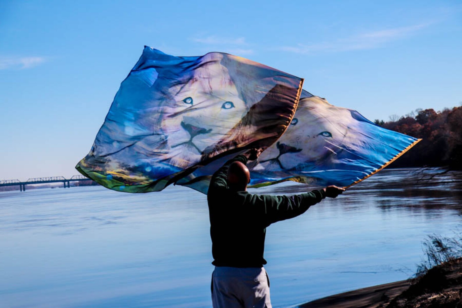King of Glory Worship Flag Prophetic Art Lion Flag - Etsy