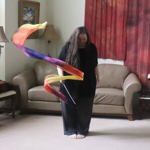 Prophetic Silk Flag Worship Flag Praise Dance Dyed Silk Prophetically ...