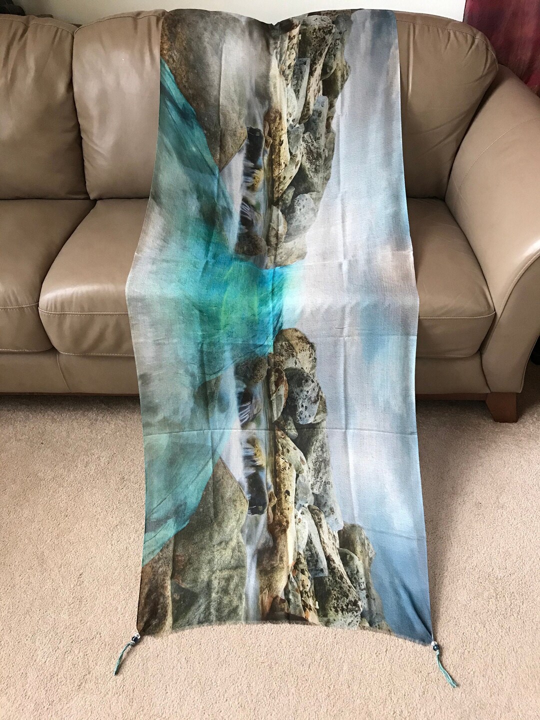 River of Life Prayer Shawl Prophetic Art Christian Gifts - Etsy
