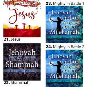 Names of God Flags Worship Flag Prophetic Art Names of - Etsy