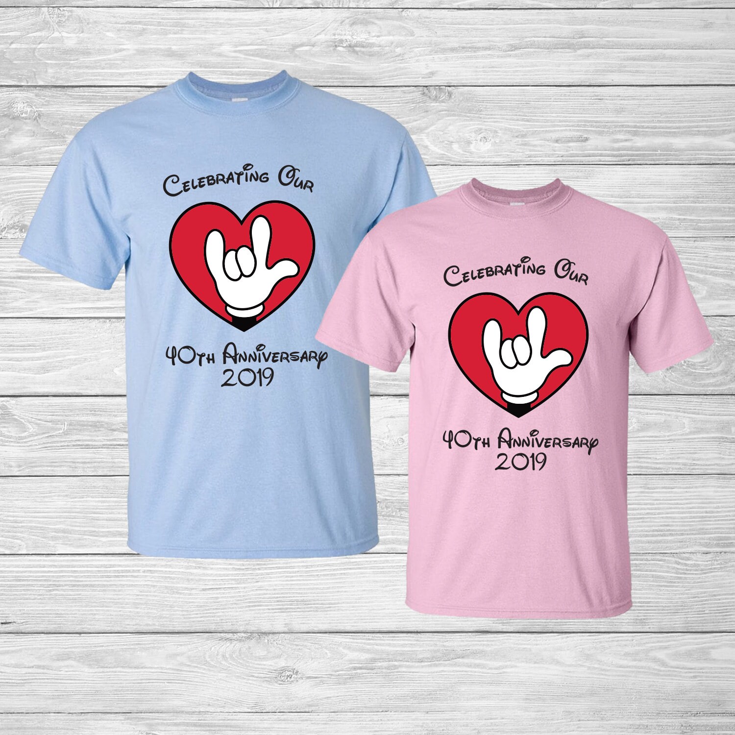 I Love You Disney Sign Language Wedding Anniversary Shirt | Etsy