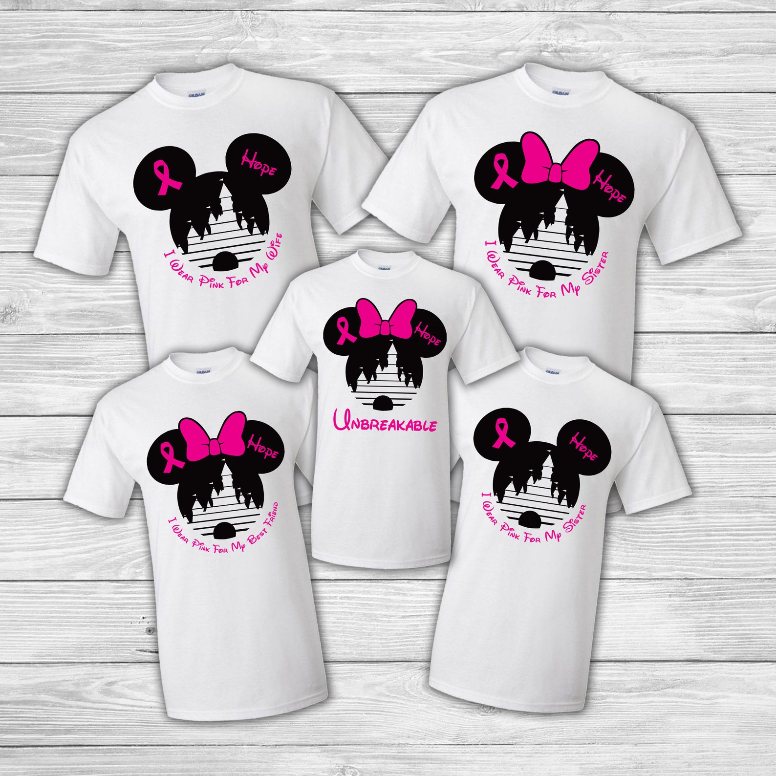 Breast Cancer Awareness Disney World Shirt Survivor - Etsy