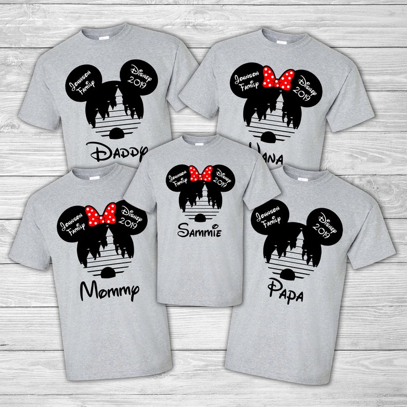 Custom Disney Shirts Magic Kingdom Shirts Personalized Etsy