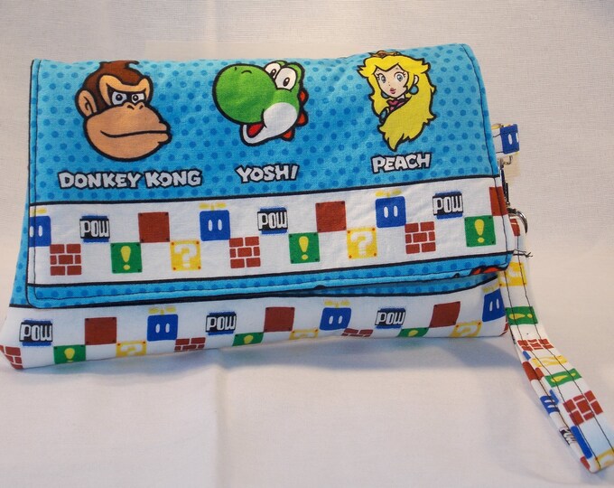 Wonderfully Whimsical Super Mario Bros Video Game Wristlet Wallet ...