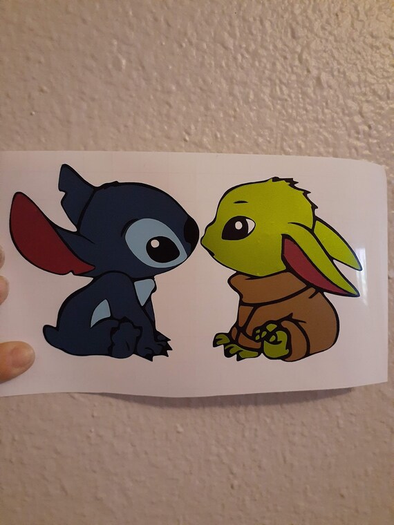 Stitch and Baby Grogu | Etsy