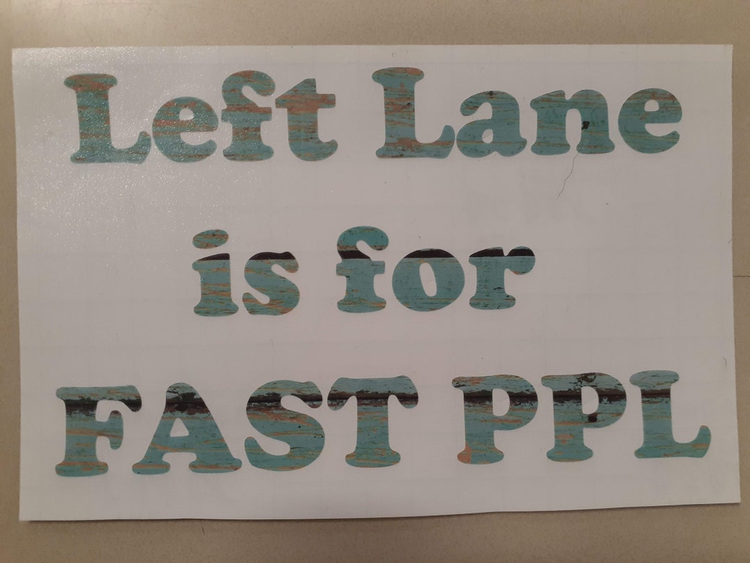 Road Ragin Left Lane Vinyl Decal - Etsy