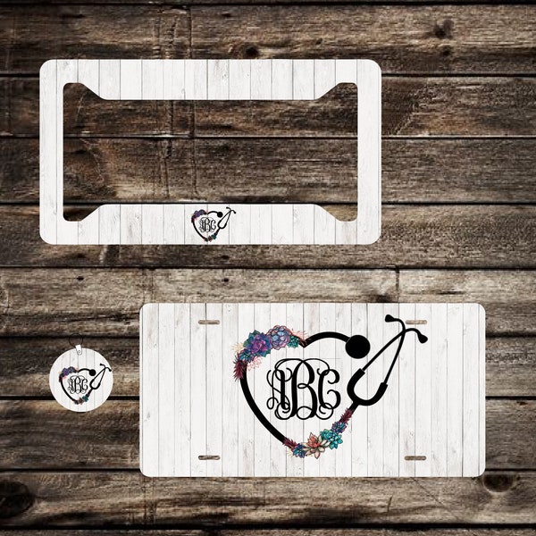 Nurse Monogram Frame - Etsy