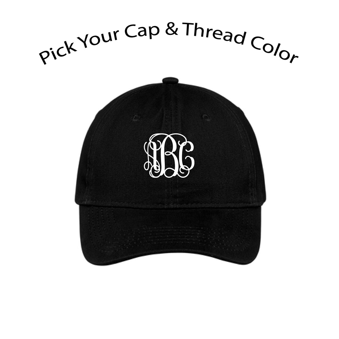 Monogram Hat, Personalized Hat, Ladies Monogram Cap, Personalized Cap ...