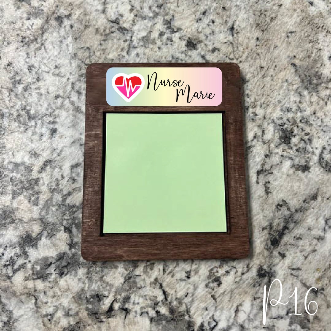 Sticky Note Holder, Doctor Gift, Nurse Appreciation, Custom Sticky Note ...