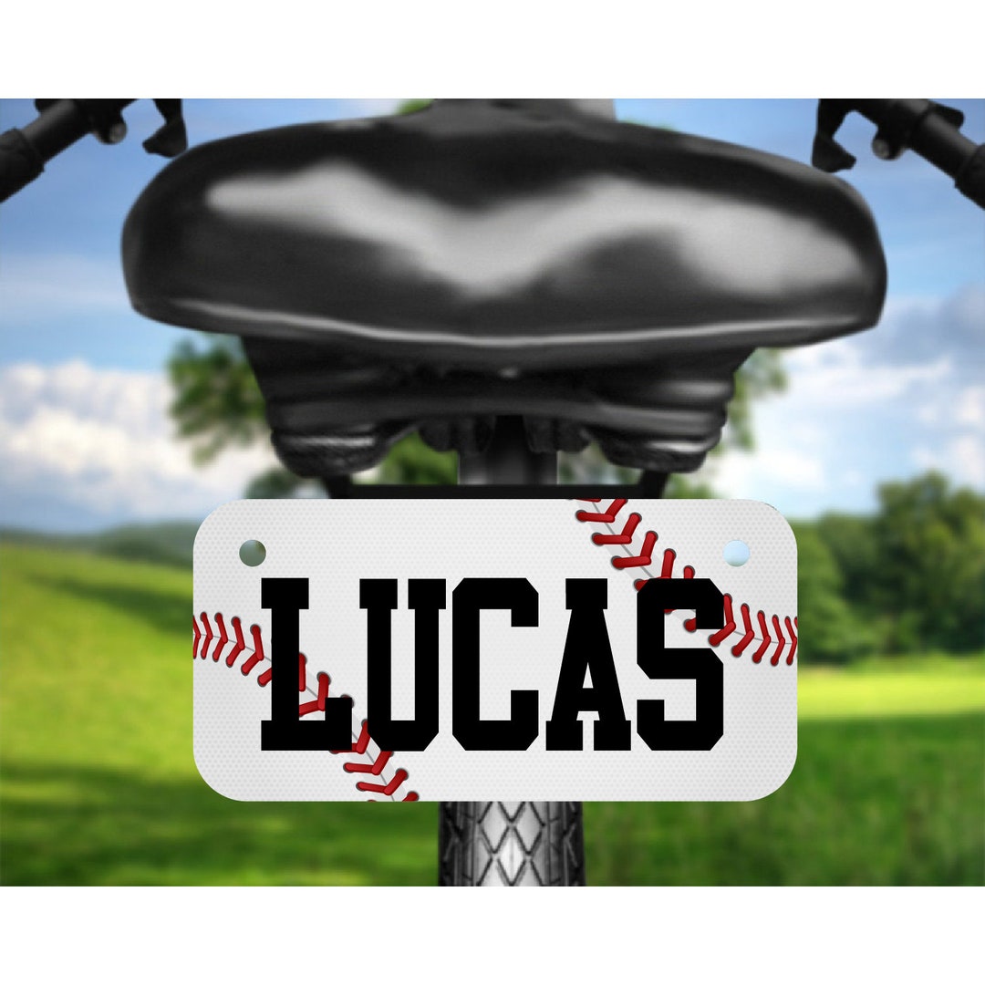Personalized Bike Tag, Custom Kids Bike License Plate, Custom Kids Bike ...