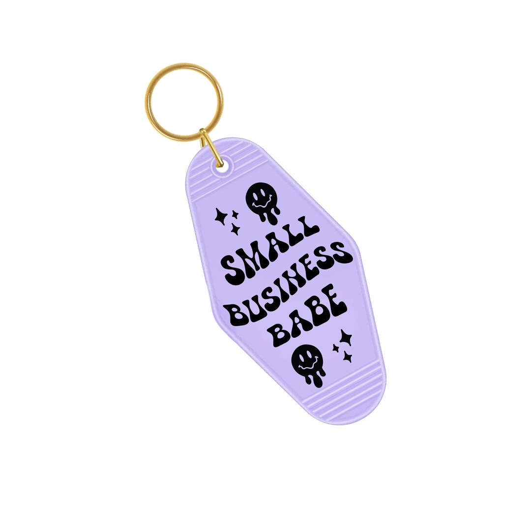 Small Business Babe Keychain | CEO Keychain | Retro Motel Keychain ...