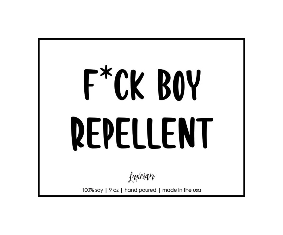 Fck Boy Repellent Funny Candle Break Up Gift Divorce | Etsy