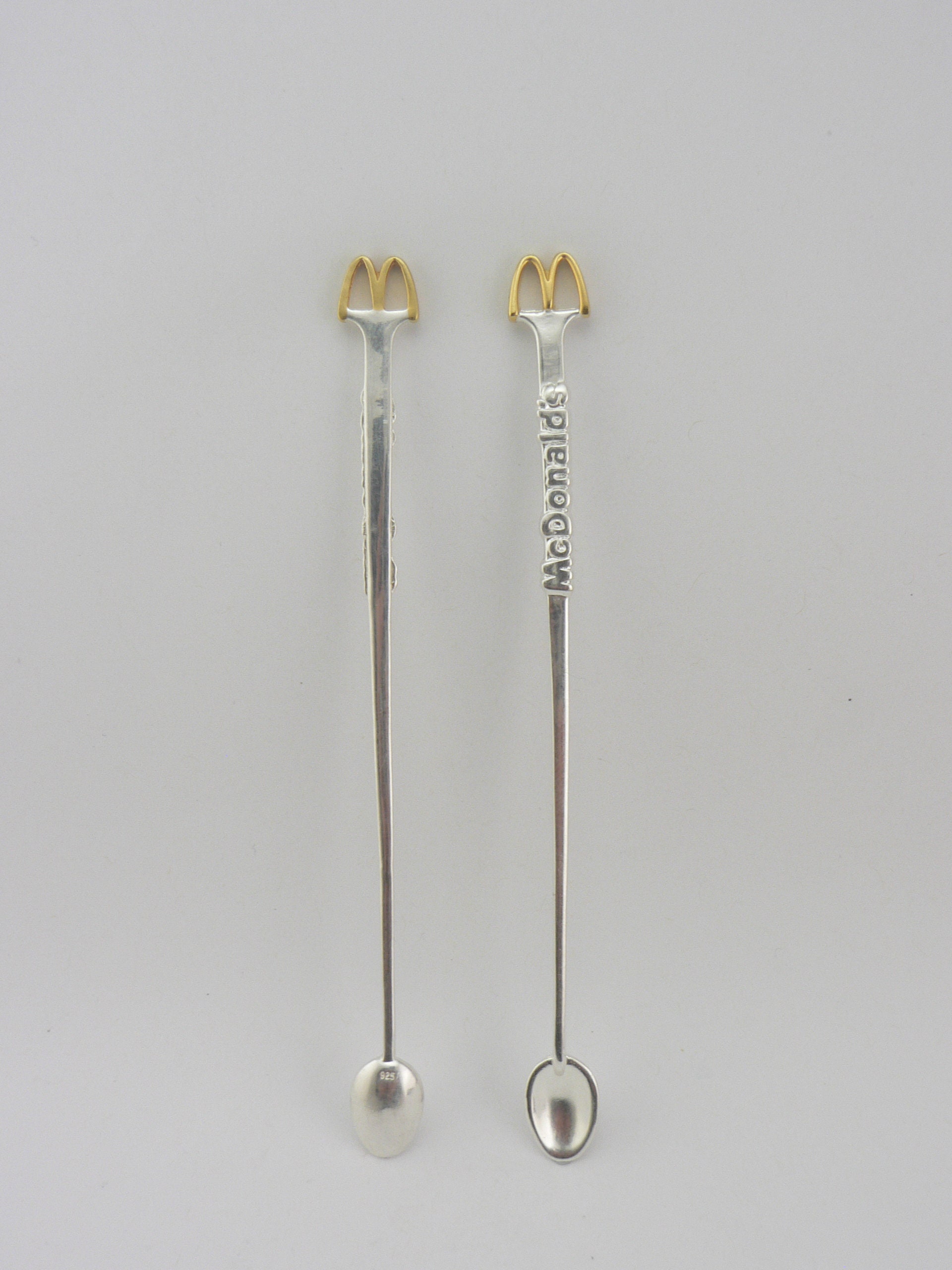 Silver & Gold Mcdonalds Spoon (replica of Vintage Coffee Stirrer) - Etsy