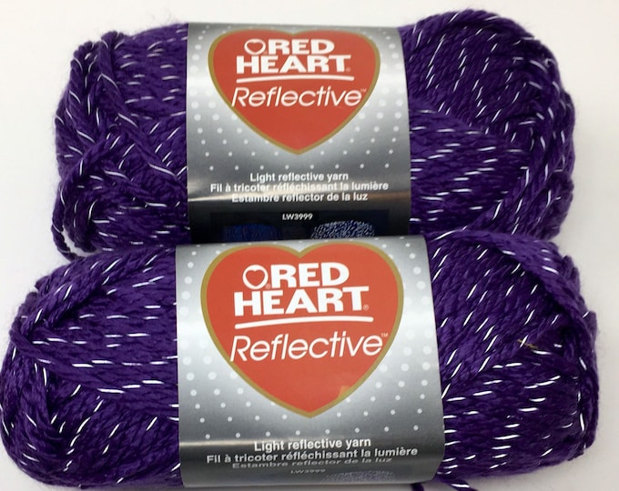 Red Heart Reflective Yarn Purple - Etsy