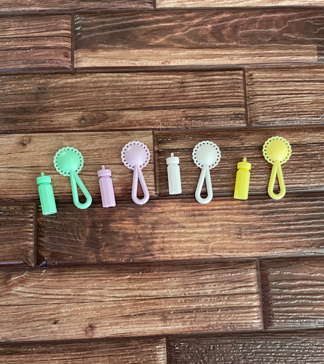 Set of Teeny Tiny Micro Bottle and Rattle. Available in 4 Colors - Etsy