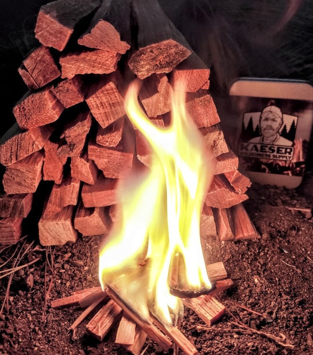 Fatwood 10 Lbs Firestarting Sticks Hand Cut in USA Fireplace Camping ...