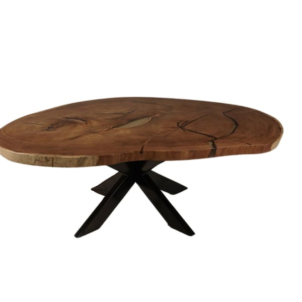Live Edge Round Dining Table - Etsy