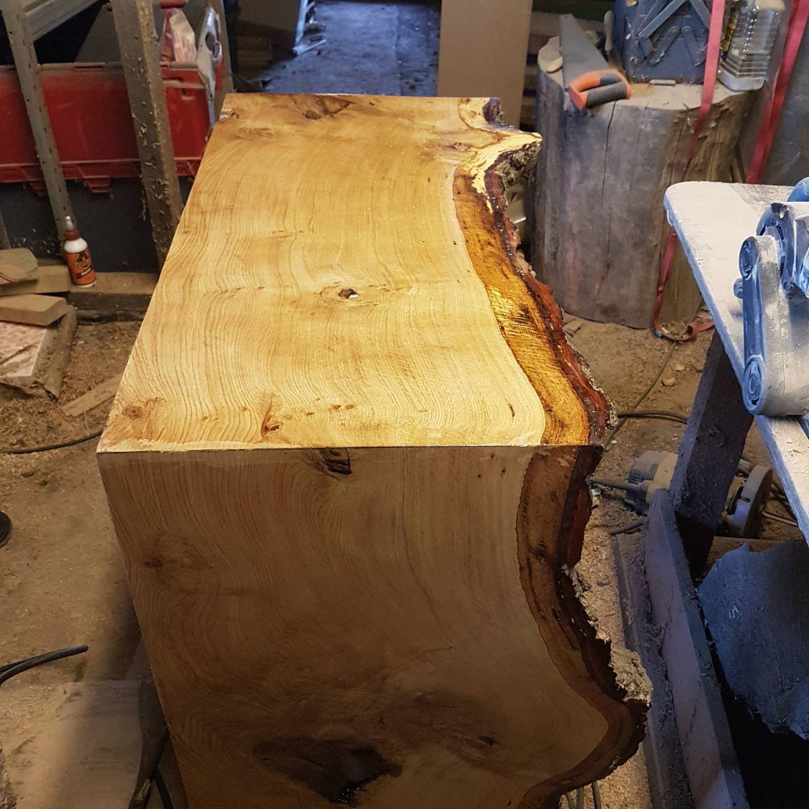 Live Edge Sideboard, Live Edge Computer Table, Solid Oak Sideboard ...