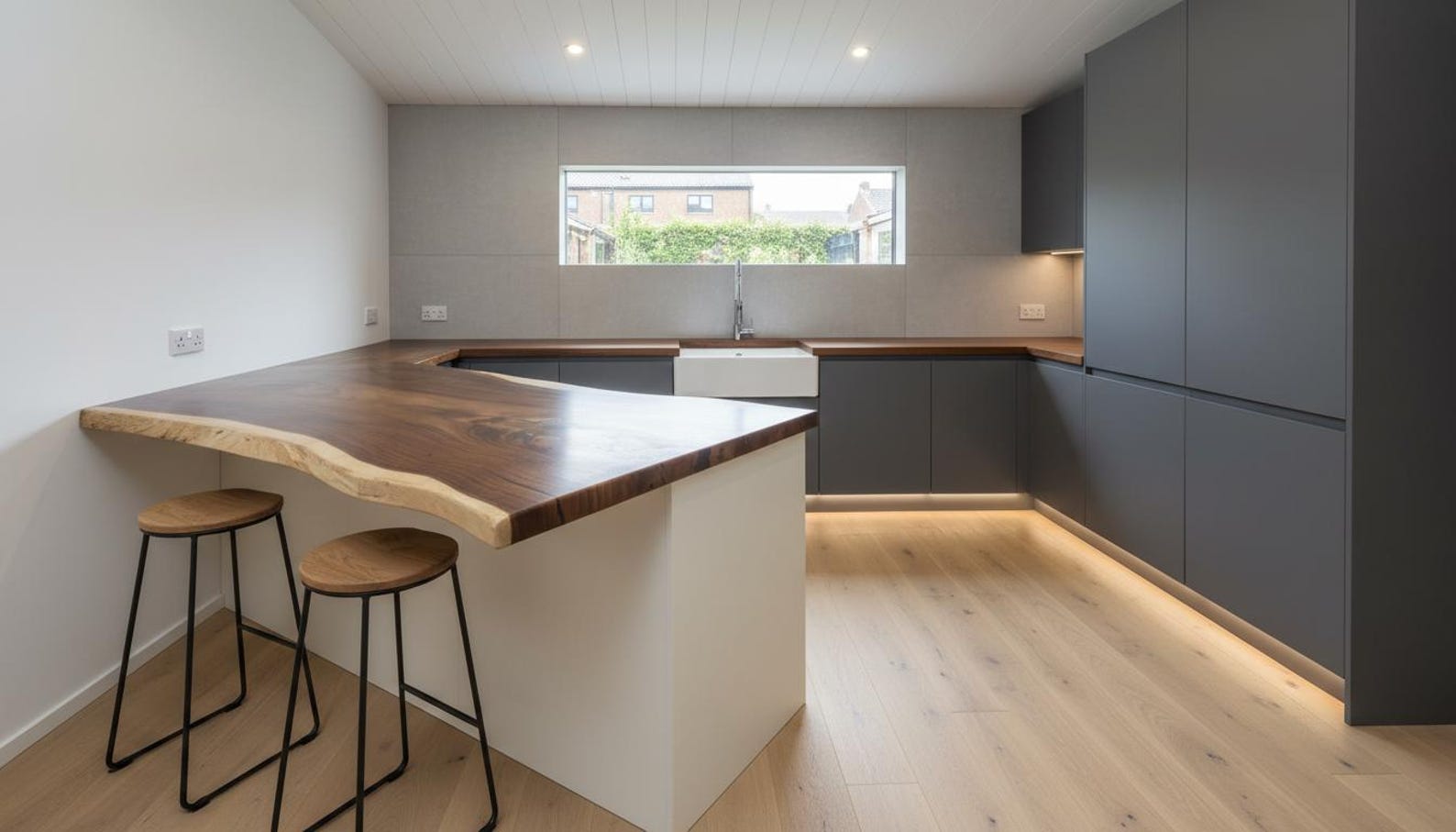 Bespoke Rustic Live Edge Solid Wood Kitchen Worktops and Islands ...