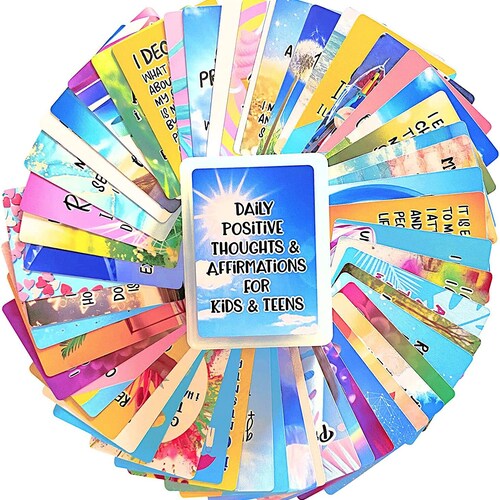 Rainbow Affirmation Cards for Kids - Etsy