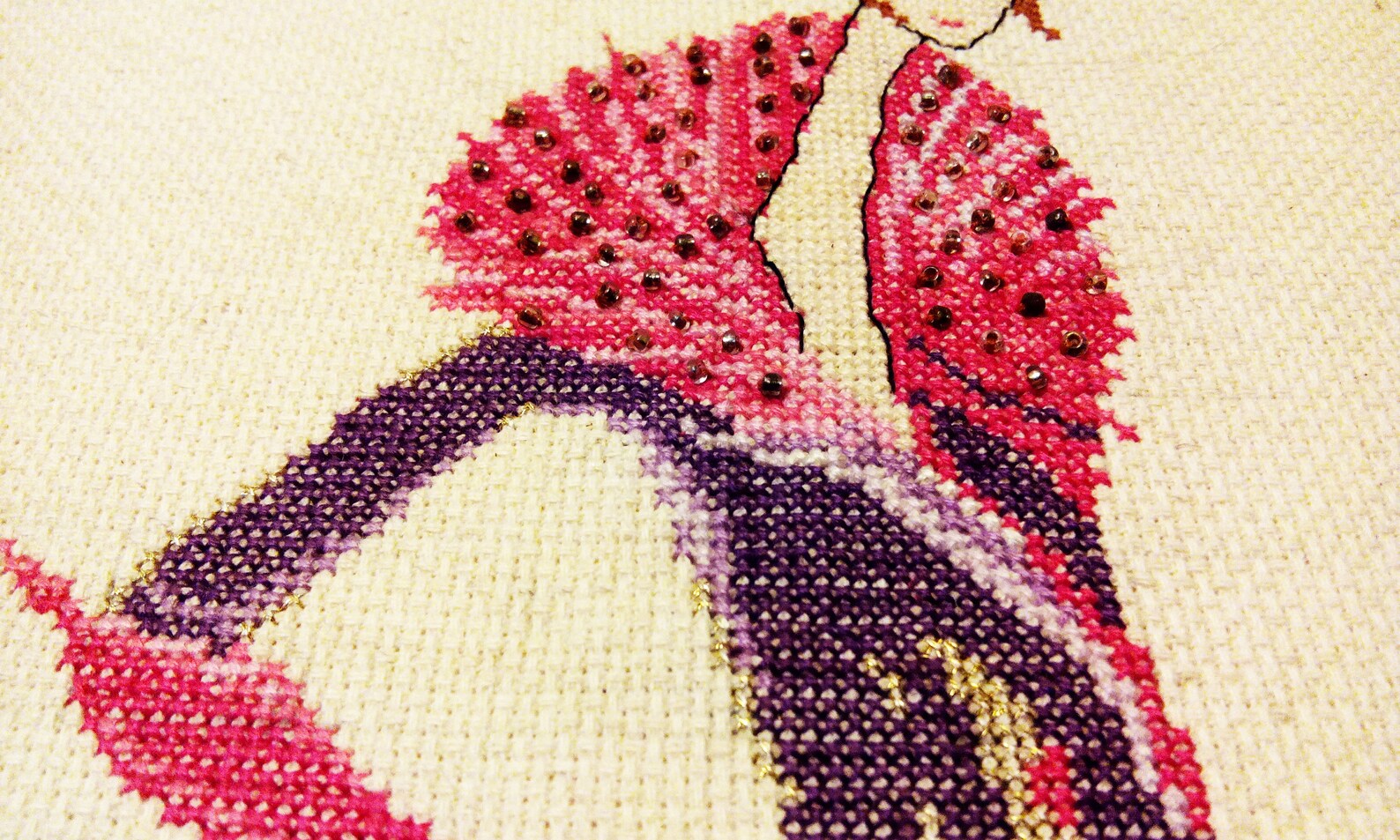 Finished Complete Cross Stitch/ Girl Dog/ Cross Stitch - Etsy